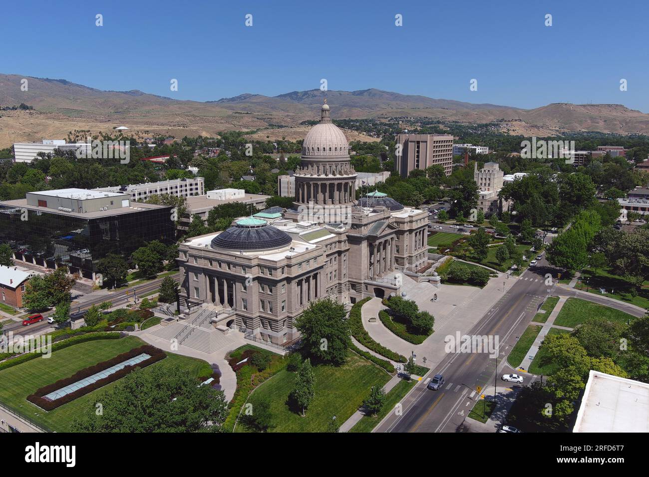 Aerial idaho state capitol building hi-res stock photography and images ...