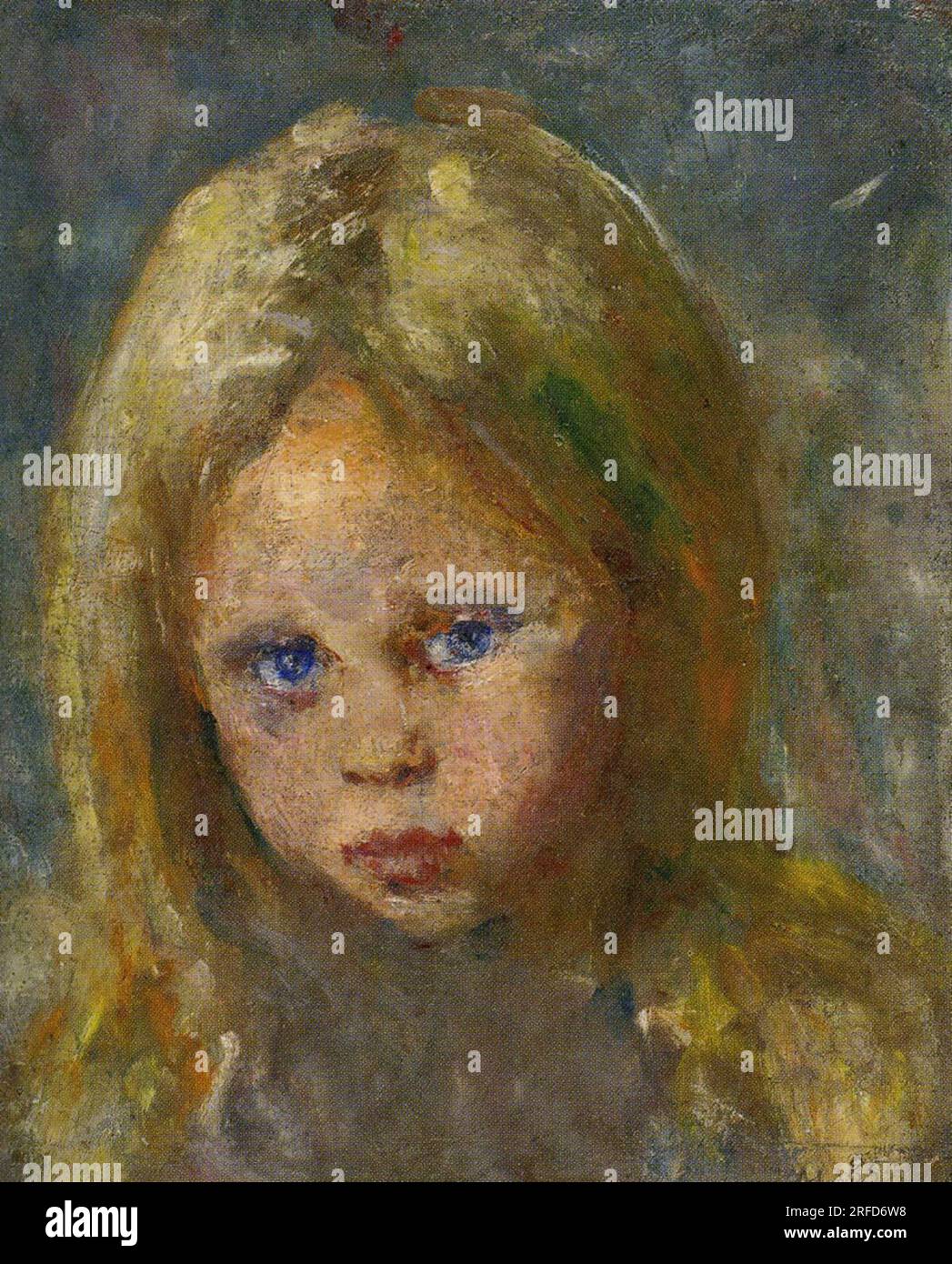 Girl's Head 1885 by Edvard Munch Stock Photo - Alamy