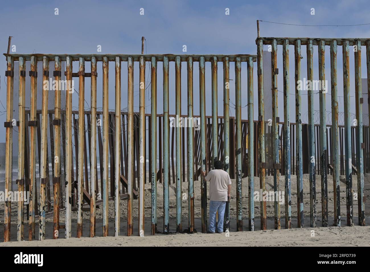 Tijuana, Mexico. 02nd Aug, 2023. US-Mexico border construction on the ...