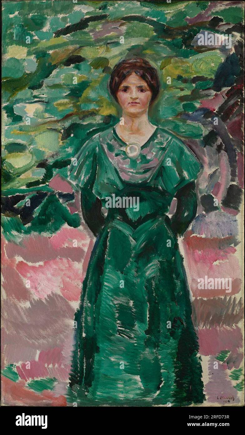 Ingeborg in Green 1912 by Edvard Munch Stock Photo - Alamy