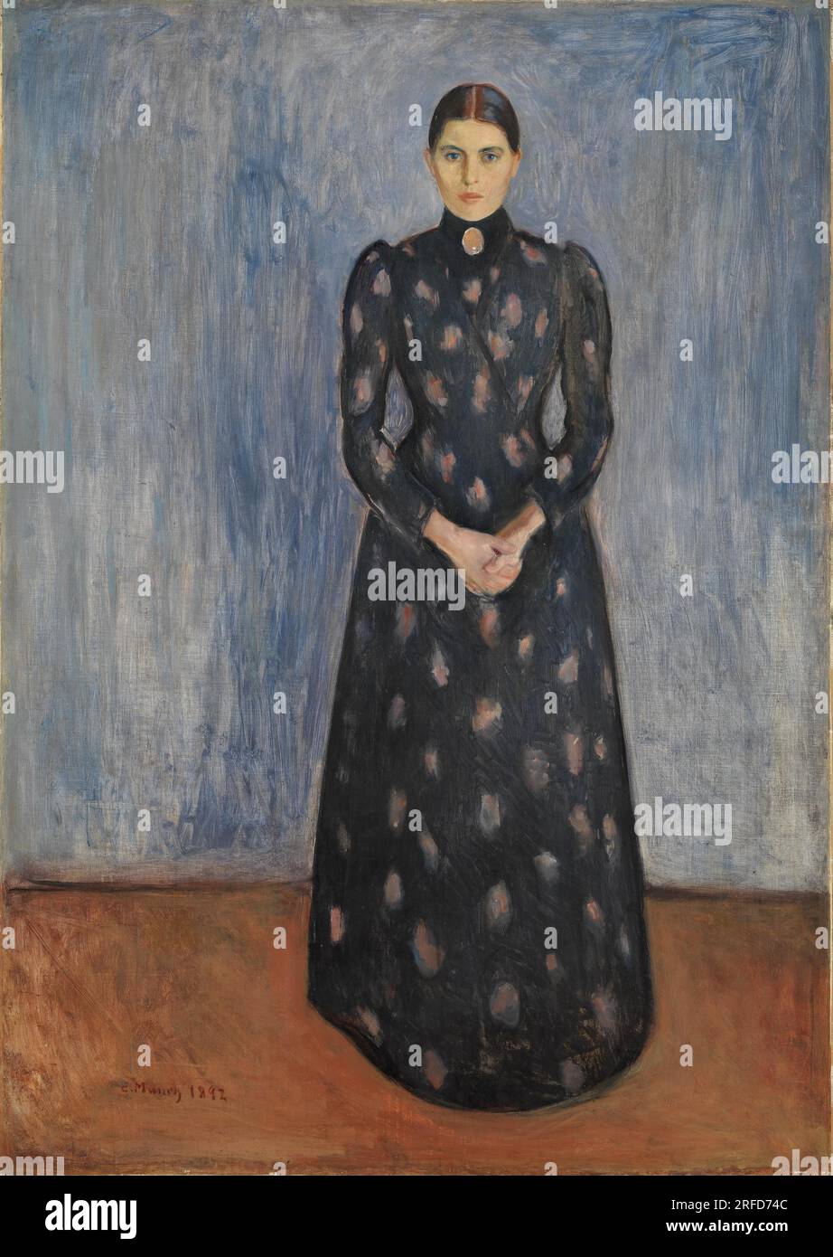Inger in Black and Violet 1892 by Edvard Munch Stock Photo - Alamy