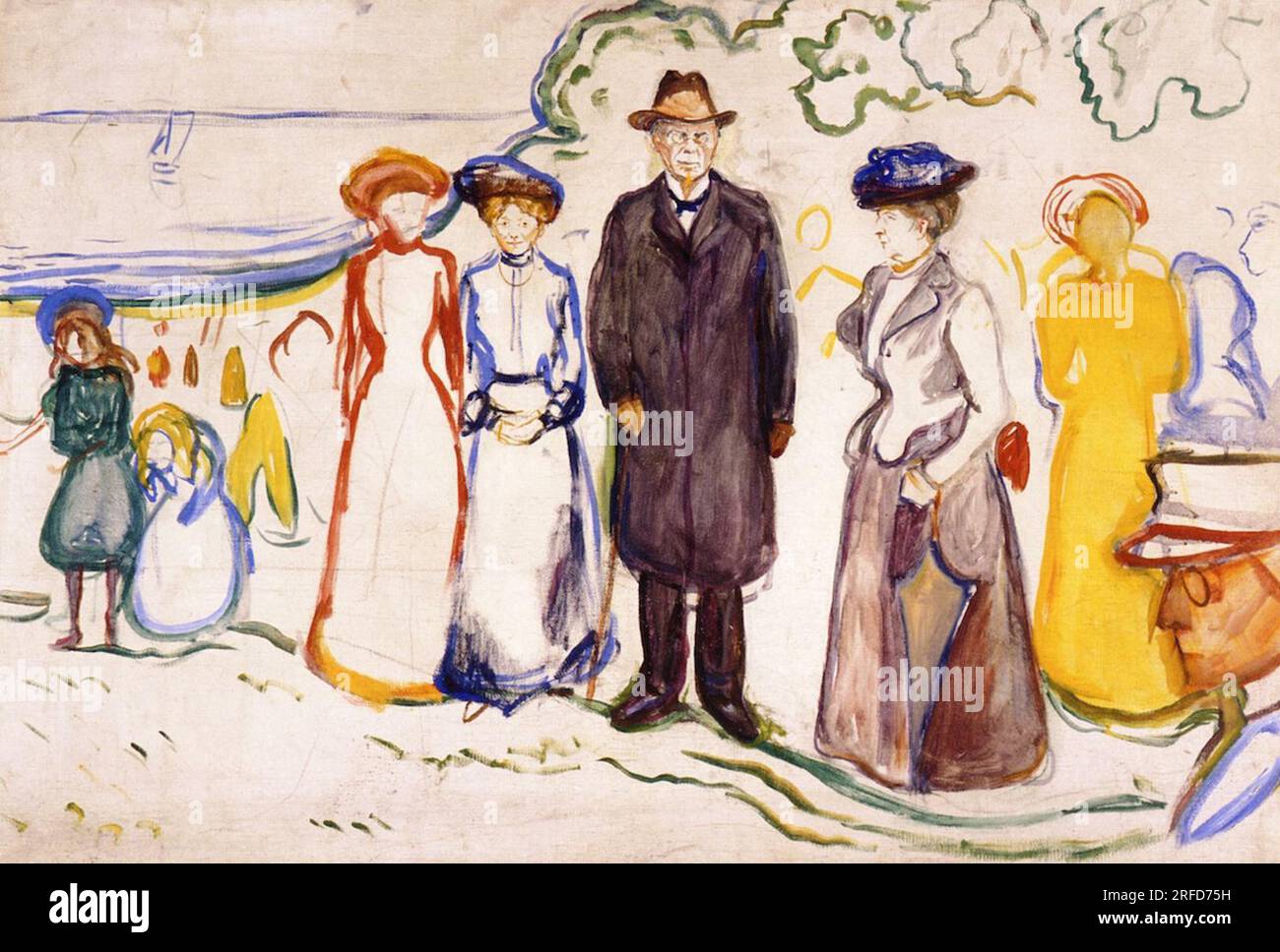 Jonas Lie with his Family 1902 by Edvard Munch Stock Photo - Alamy