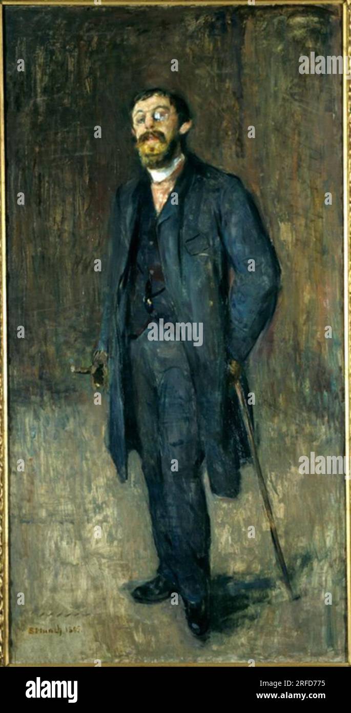 Karl Jensen-Hjell 1885 by Edvard Munch Stock Photo - Alamy