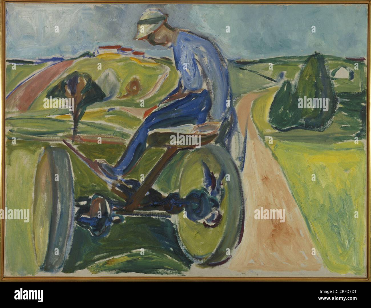 Man on the Harvester 1910s by Edvard Munch Stock Photo - Alamy