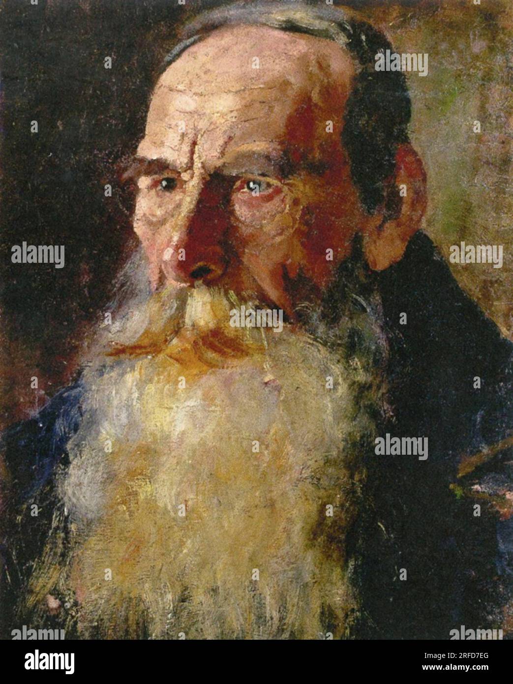 Man's Head with Beard 1882–83 by Edvard Munch Stock Photo - Alamy