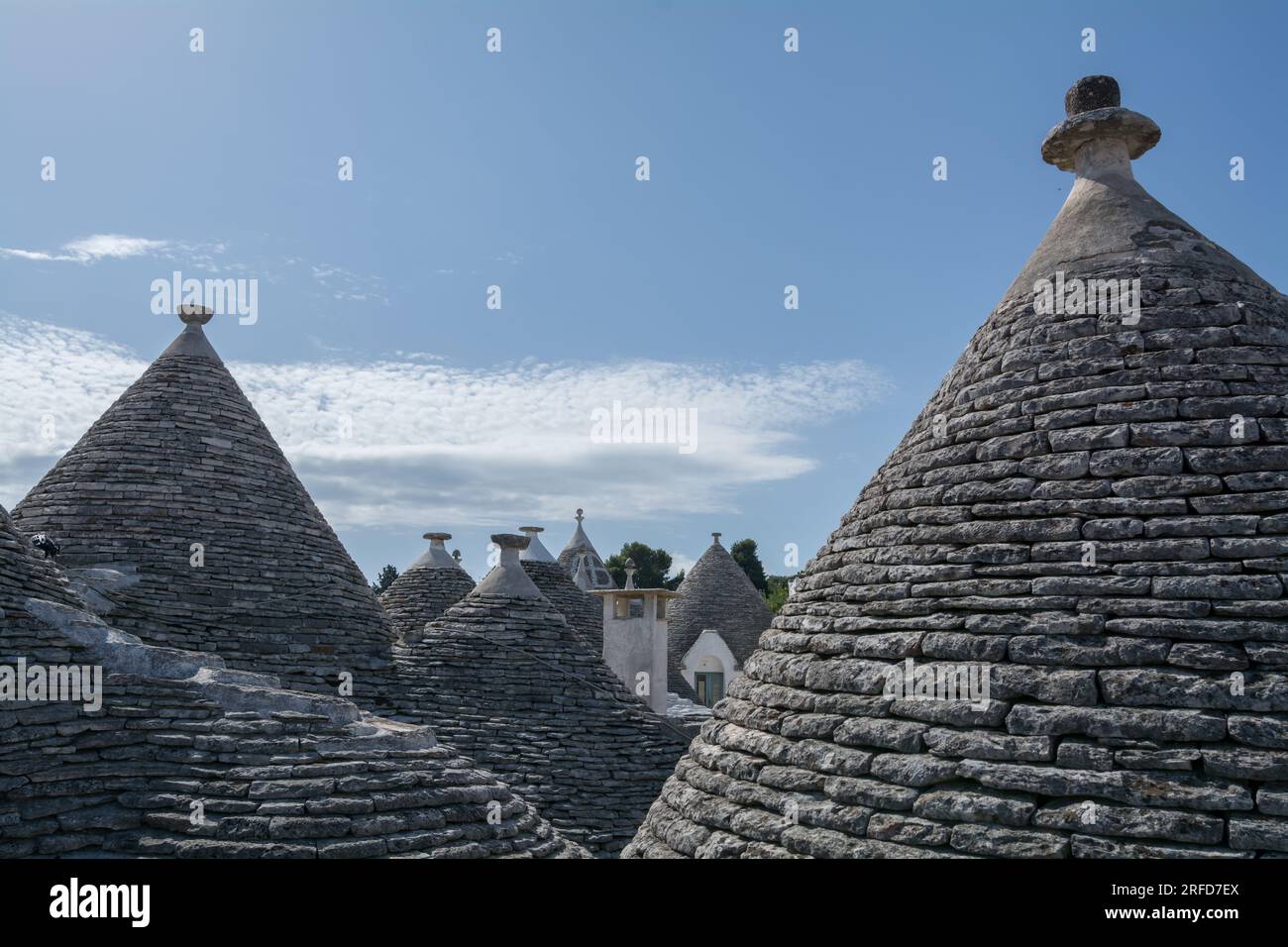 Trulli, traditional historic little stone house from Puglia, Italy with ...