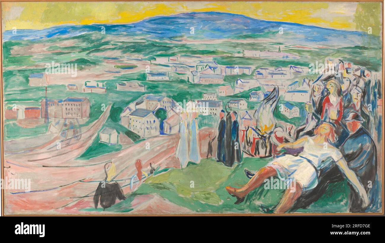 Midsummer Night's Eve 1942 by Edvard Munch Stock Photo - Alamy