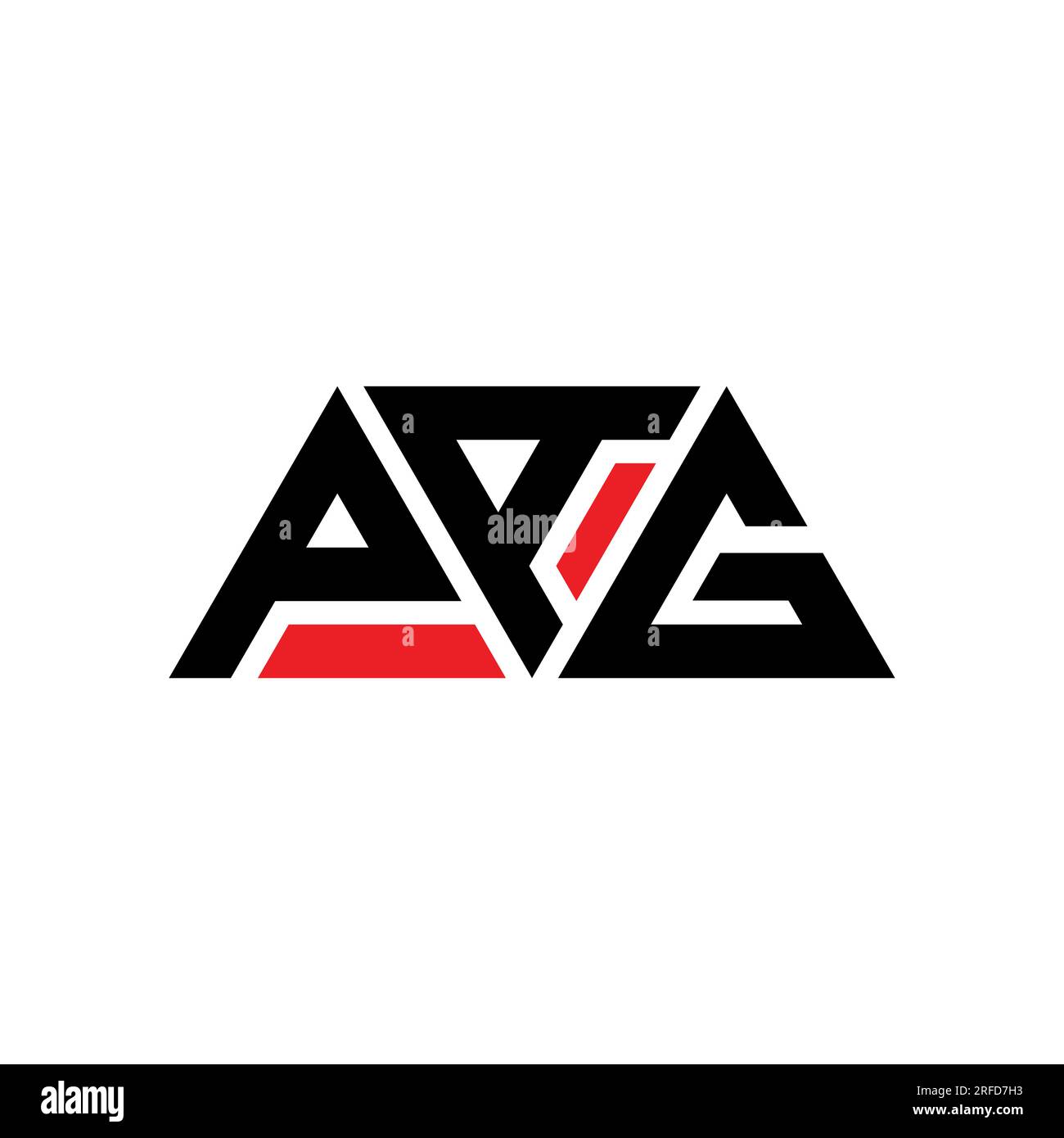 PAG triangle letter logo design with triangle shape. PAG triangle logo ...