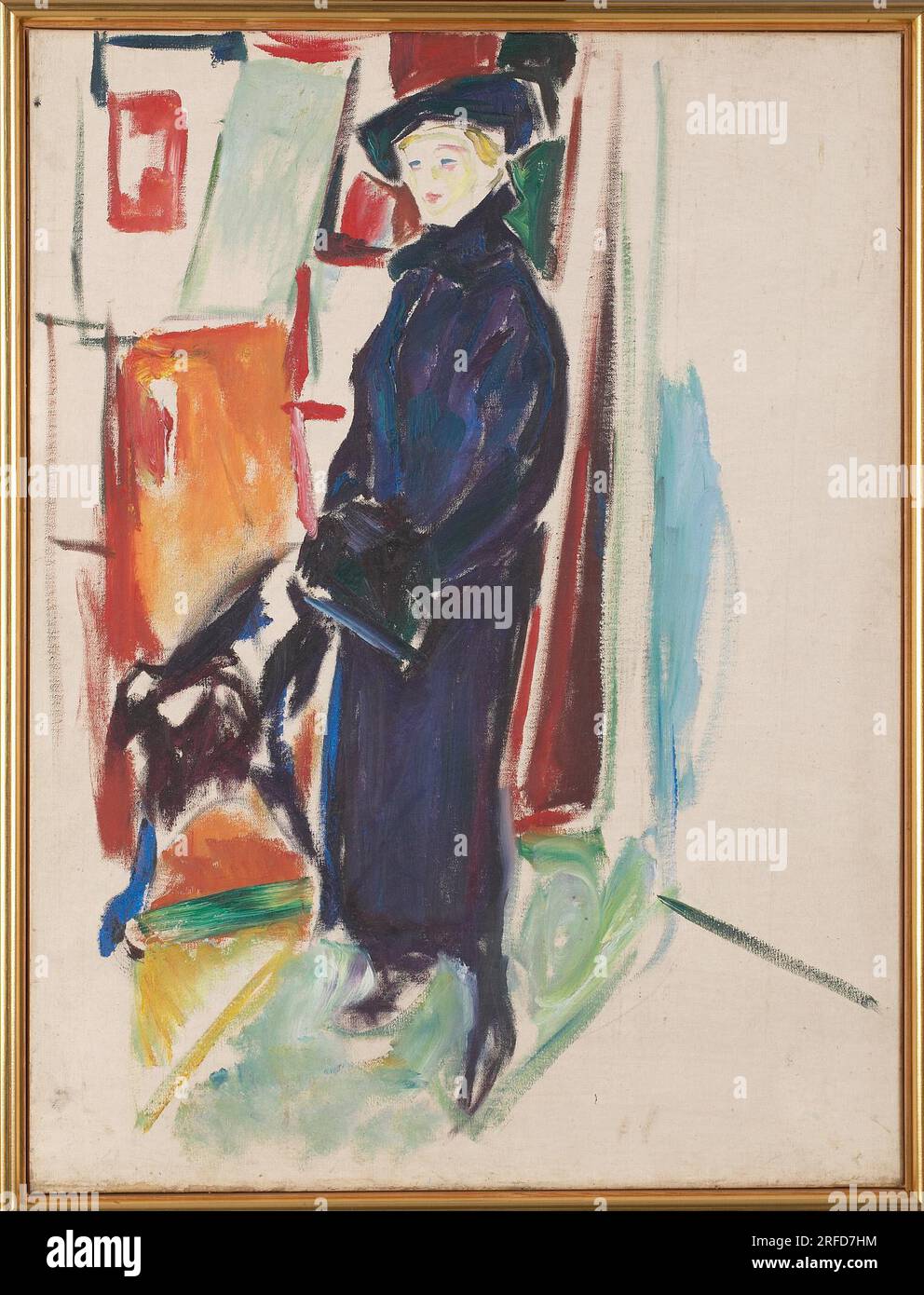 Model with Hat and Coat 1910s by Edvard Munch Stock Photo - Alamy
