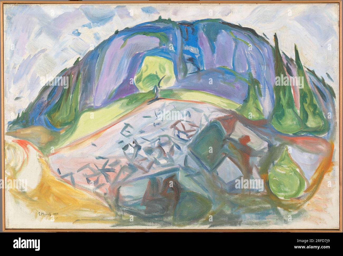 Mountains 1925 by Edvard Munch Stock Photo - Alamy