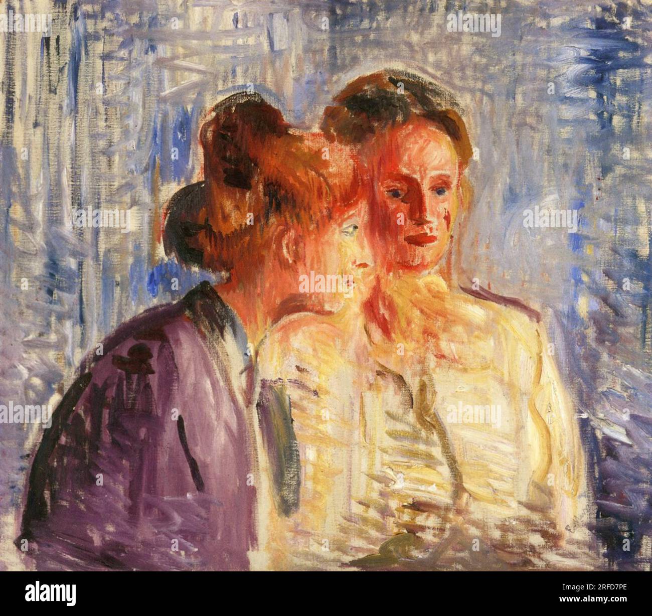 Olga and Rosa Meissner 1907 by Edvard Munch Stock Photo - Alamy