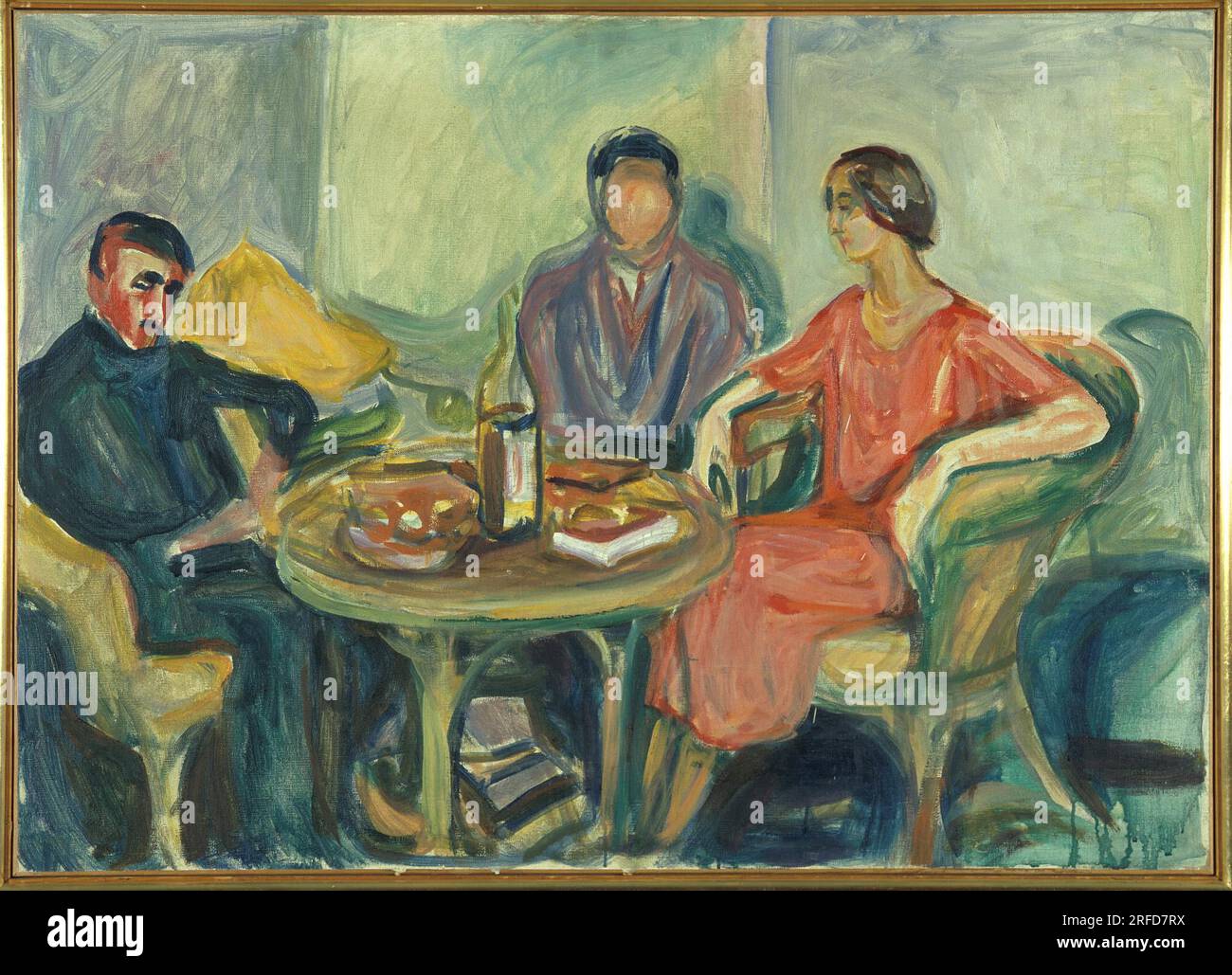 Oslo Bohemians 1920s by Edvard Munch Stock Photo - Alamy
