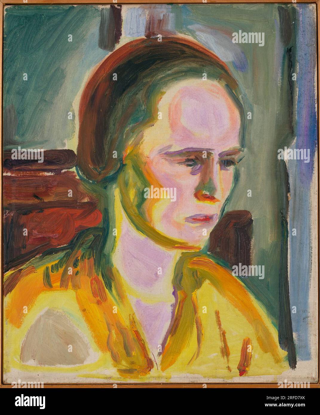 Portrait of Female Model 1920s by Edvard Munch Stock Photo - Alamy