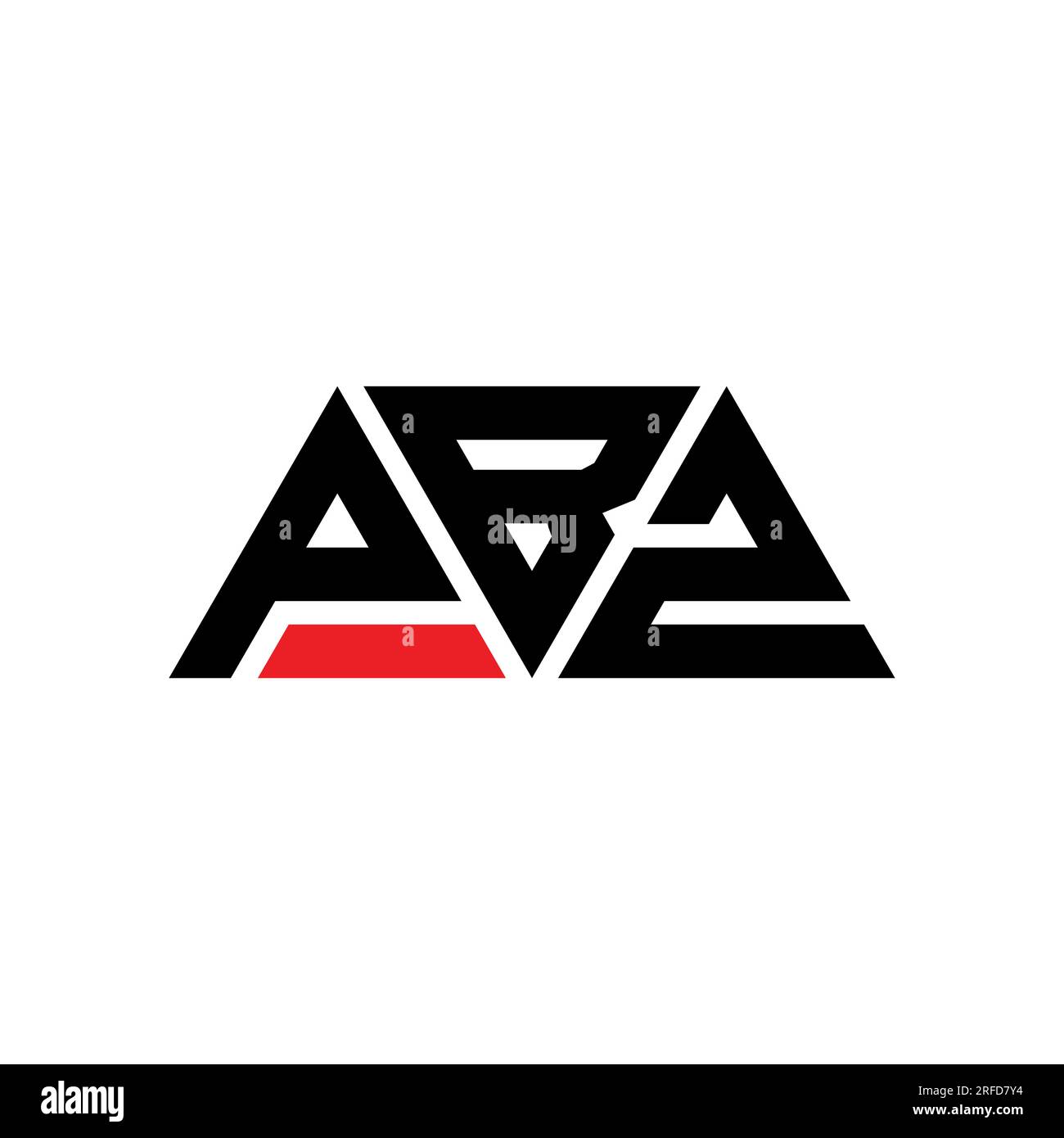 PBZ triangle letter logo design with triangle shape. PBZ triangle logo ...