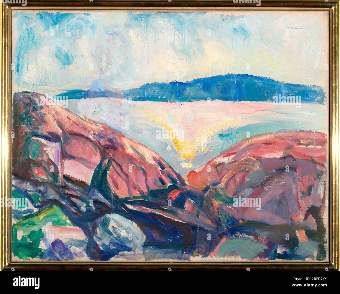 Red Rocks 1915 by Edvard Munch Stock Photo - Alamy