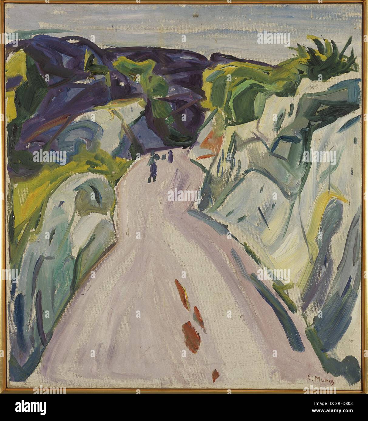 Road near Kragerø 1910s by Edvard Munch Stock Photo - Alamy