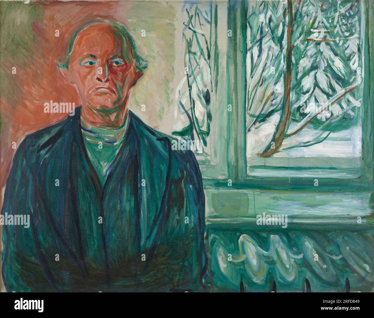 Self-Portrait by the Window 1940s by Edvard Munch Stock Photo - Alamy