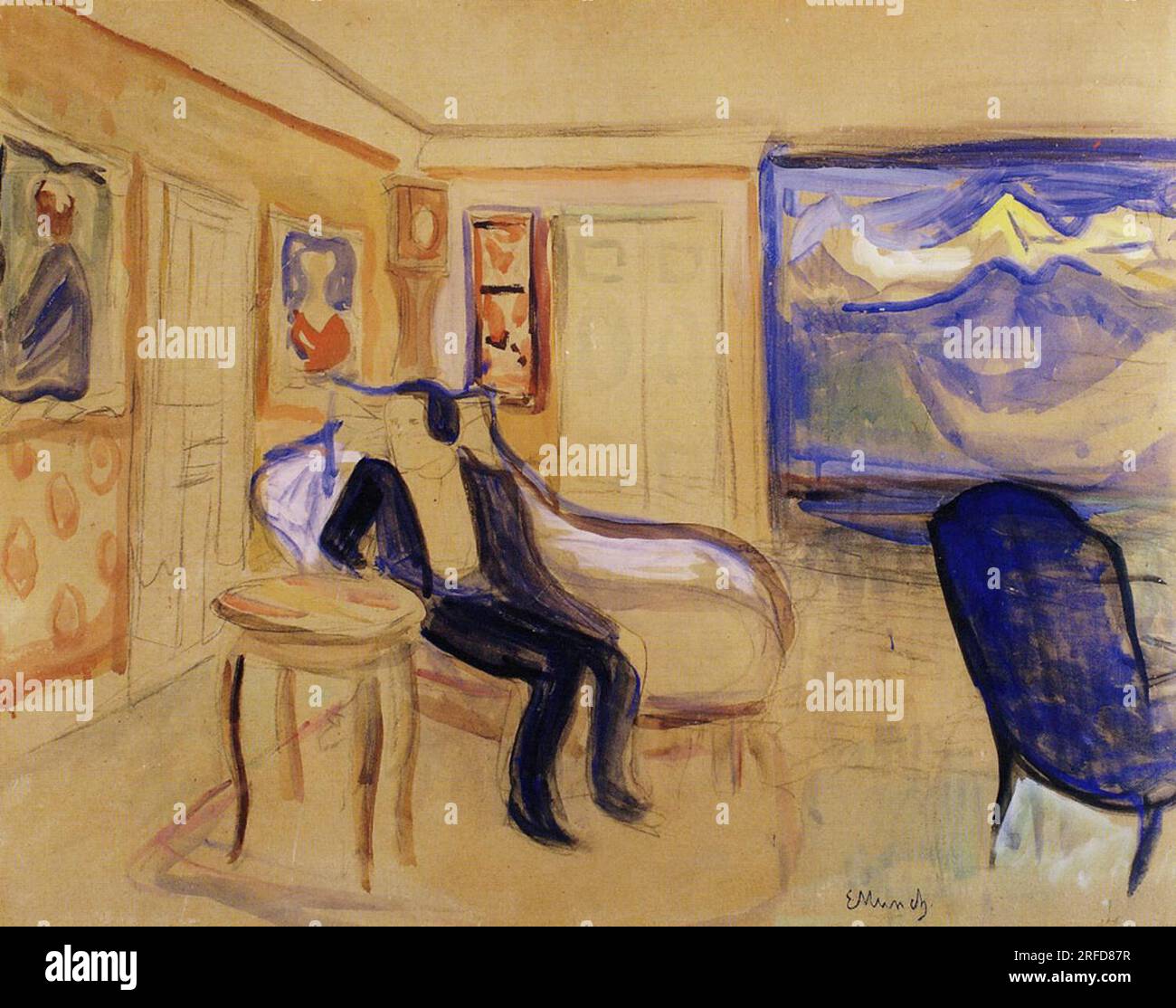Set Design for Henrik Ibsen's "Ghosts" 1906 by Edvard Munch Stock Photo ...