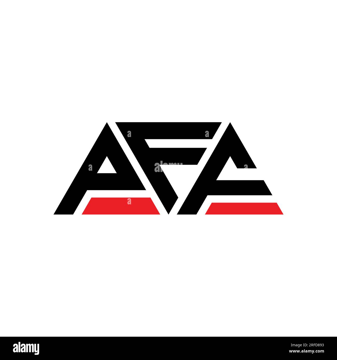 PFF triangle letter logo design with triangle shape. PFF triangle logo ...