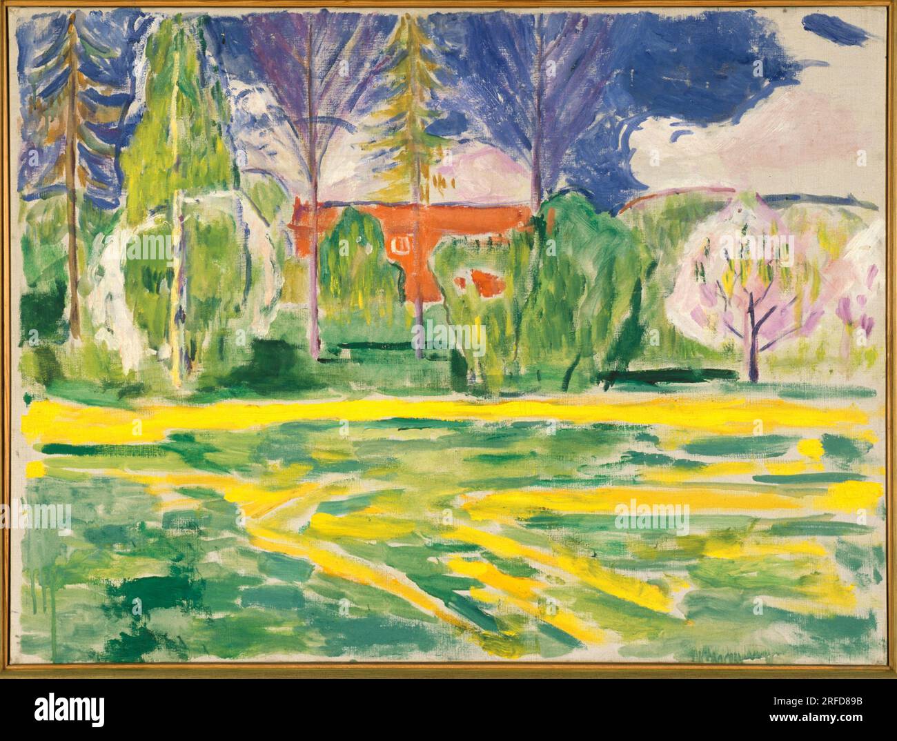 Spring at Ekely 1930s by Edvard Munch Stock Photo - Alamy