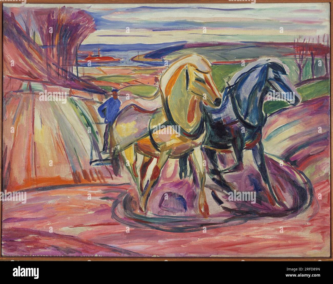 Spring Ploughing 1916 by Edvard Munch Stock Photo - Alamy