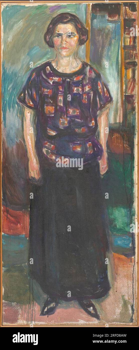 Standing Woman 1920s by Edvard Munch Stock Photo - Alamy