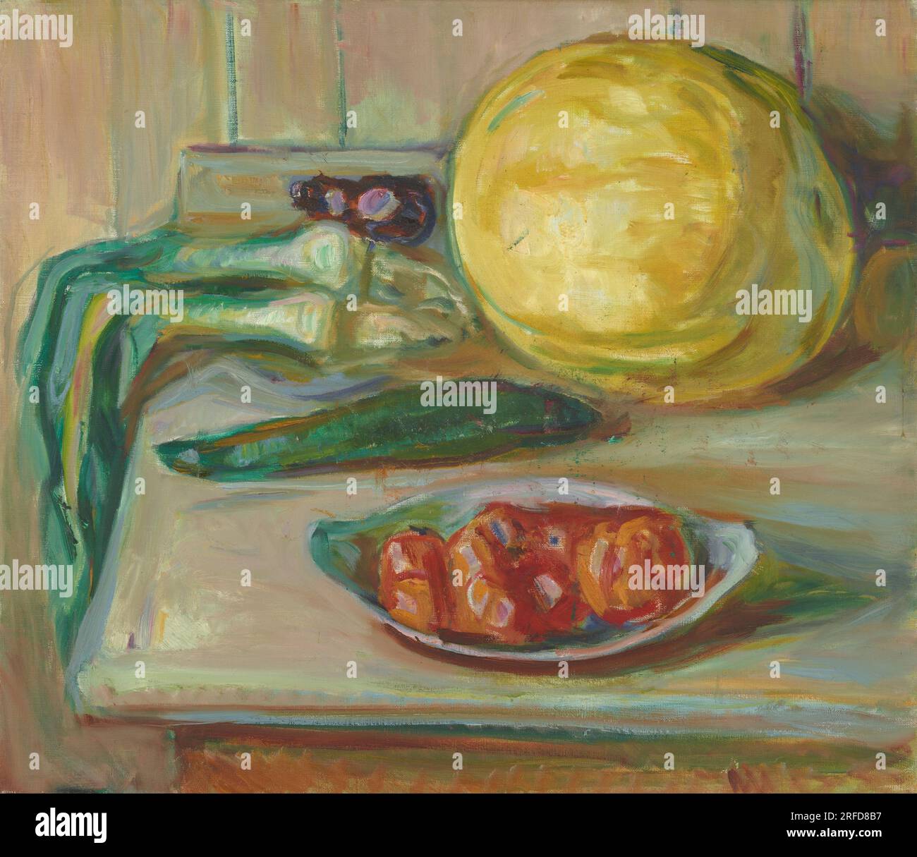 Still Life with Pumpkin and other Vegetables 1920s by Edvard Munch ...