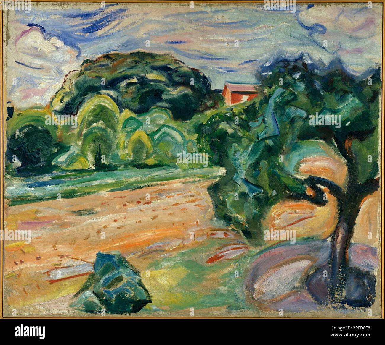 Summer at Ekely between 1921 and 1930 by Edvard Munch Stock Photo - Alamy