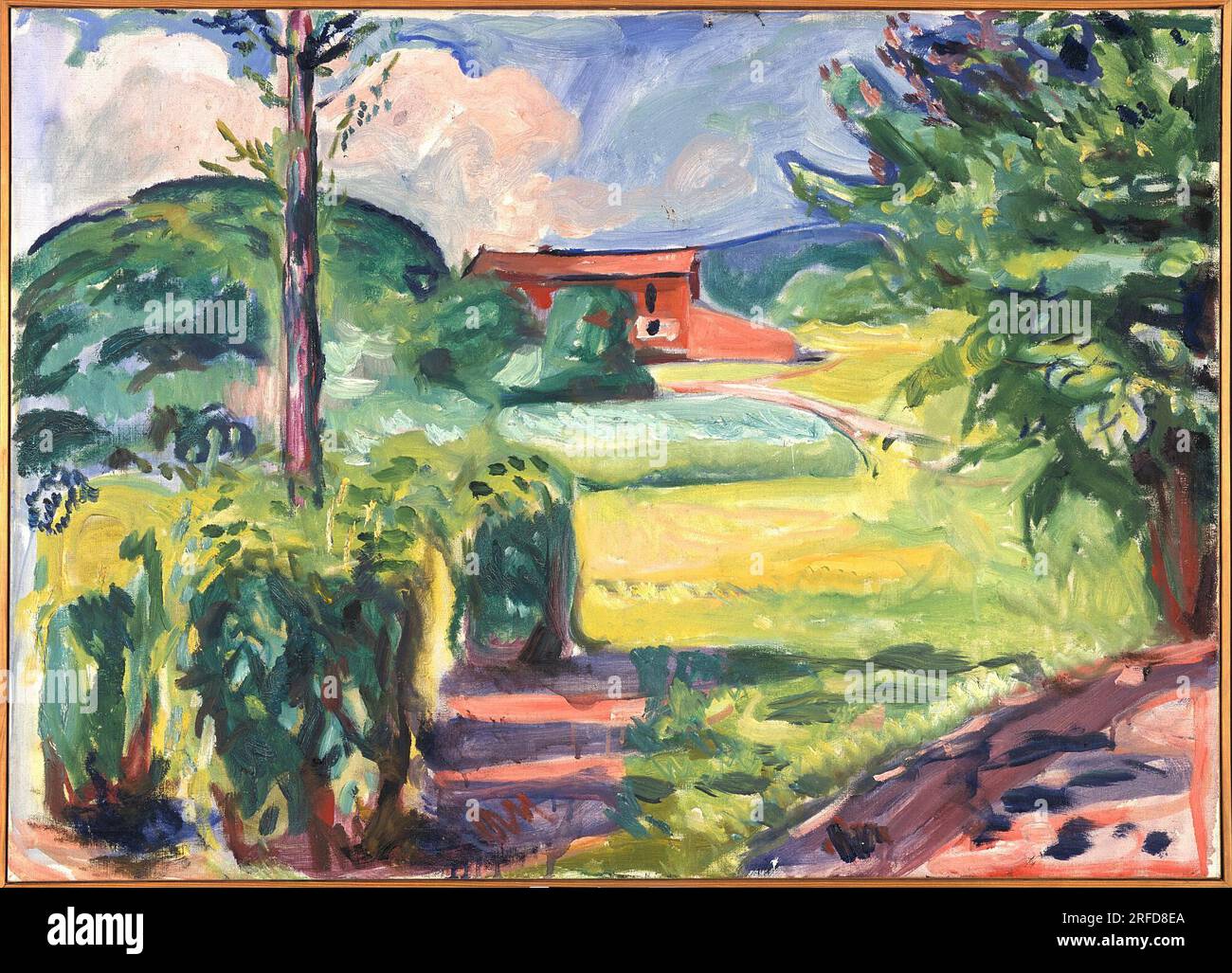 Summer at Ekely between 1921 and 1930 by Edvard Munch Stock Photo - Alamy