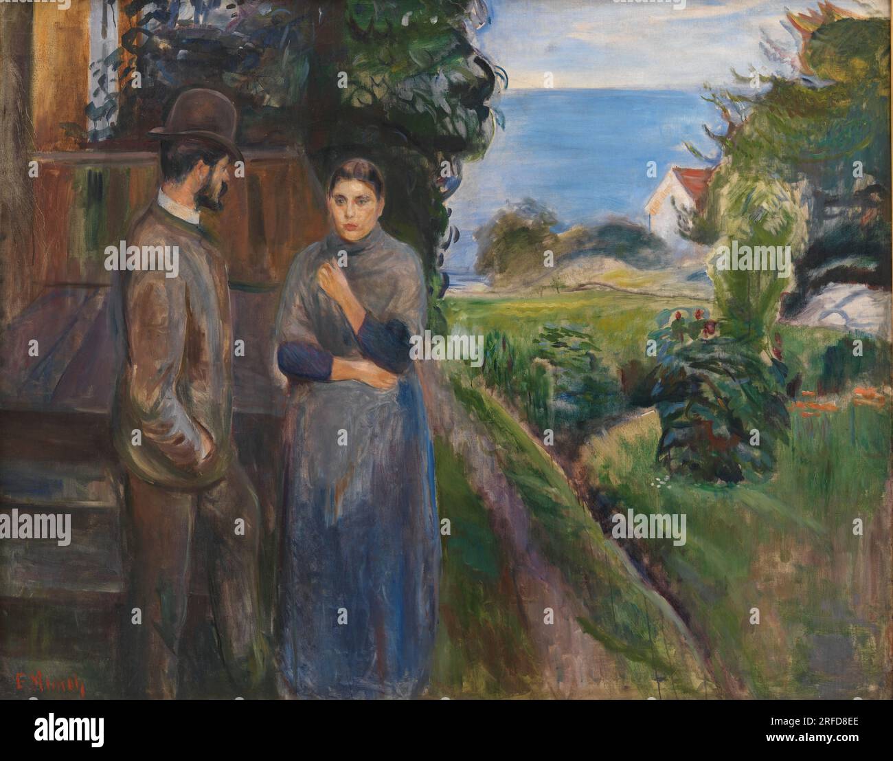 Edvard munch evening on hi-res stock photography and images - Alamy