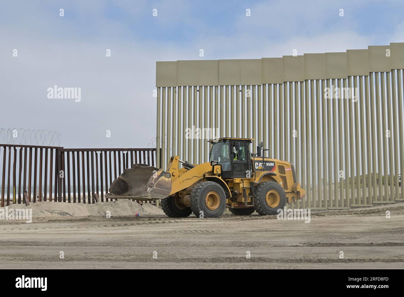 Tijuana, Baja California, Mexico. 2nd Aug, 2023. US-Mexico border construction on the secondary ...