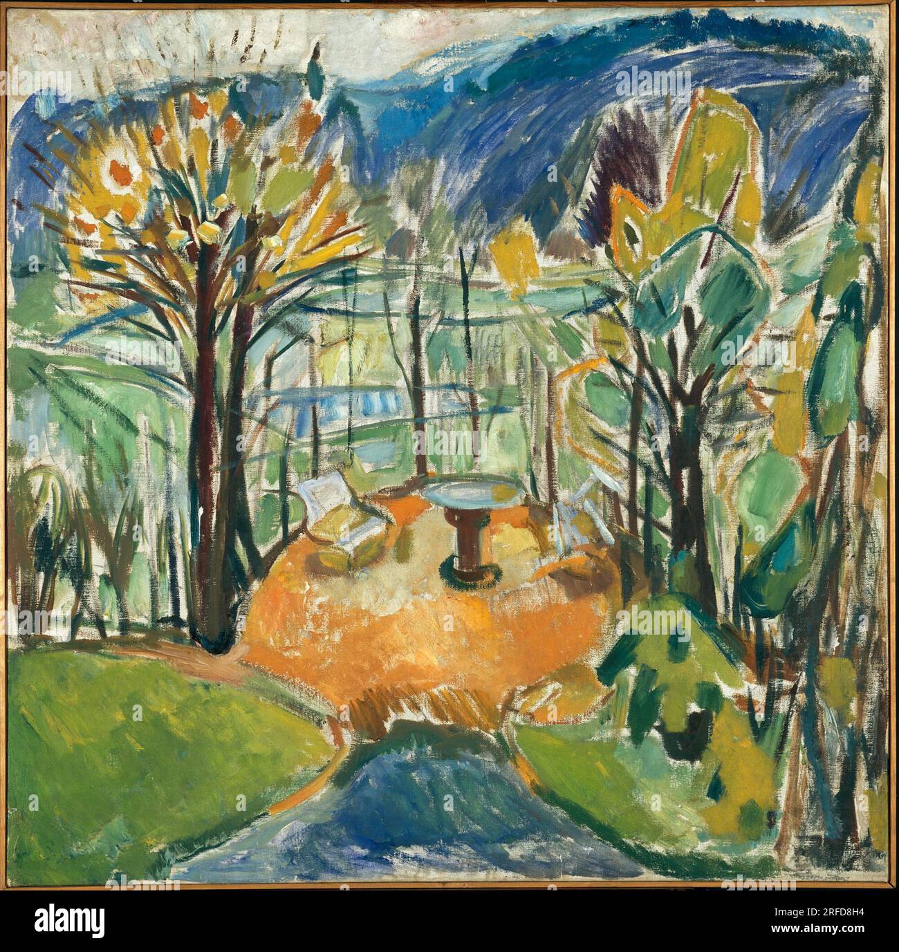 The Arbour in Late Autumn 1920s by Edvard Munch Stock Photo - Alamy