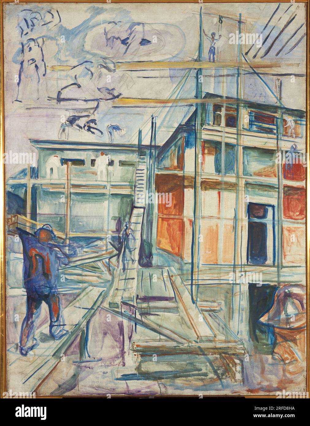 The Building of the Winter Studio 1929 by Edvard Munch Stock Photo - Alamy