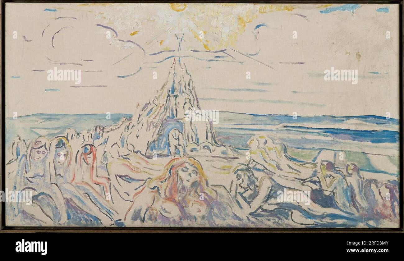 The Human Mountain 1900s by Edvard Munch Stock Photo - Alamy