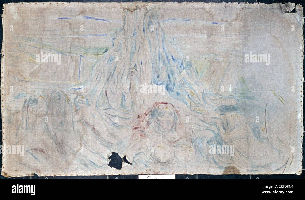 The Human Mountain 1900s by Edvard Munch Stock Photo - Alamy