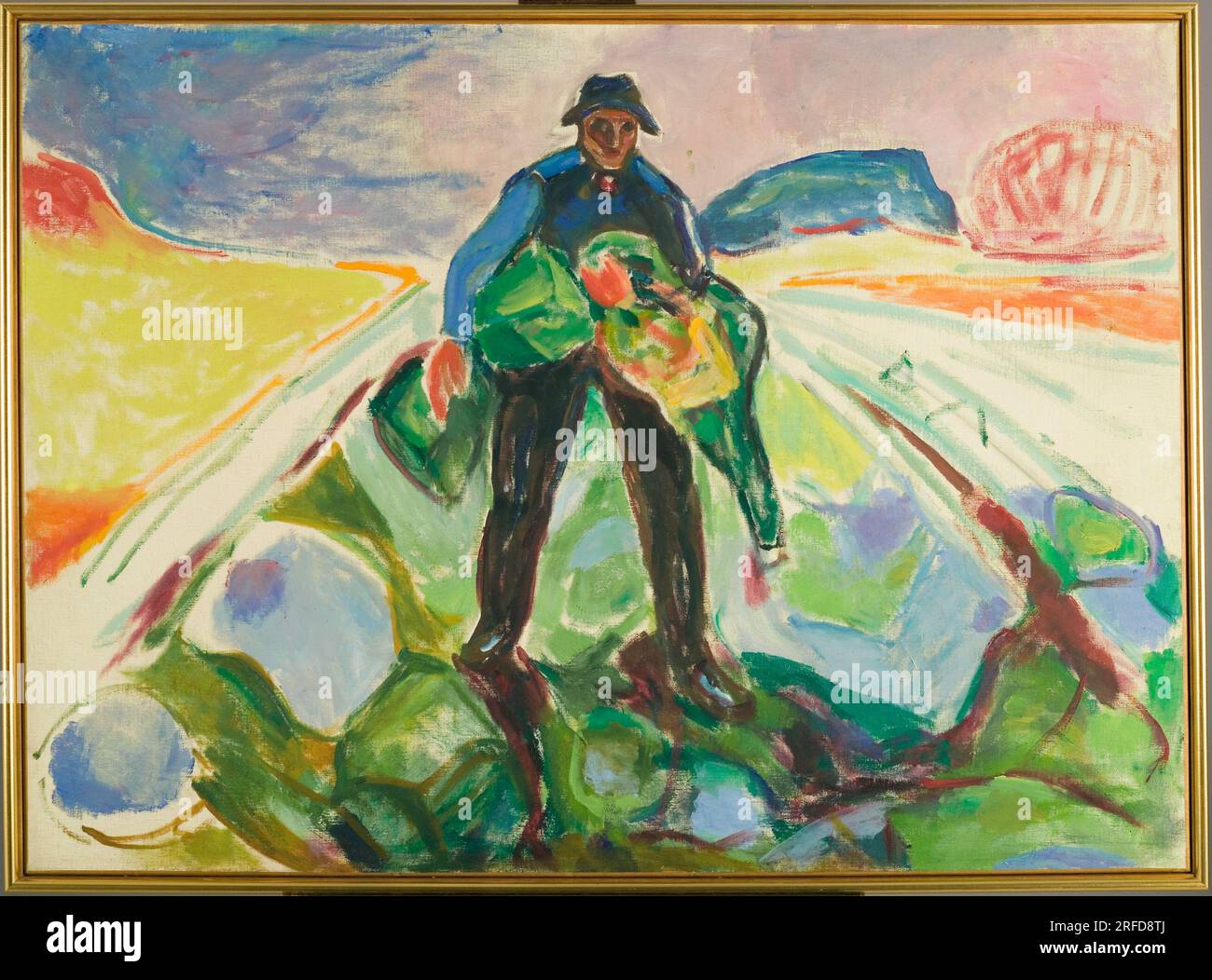 The Man in the Cabbage Field 1943 by Edvard Munch Stock Photo - Alamy