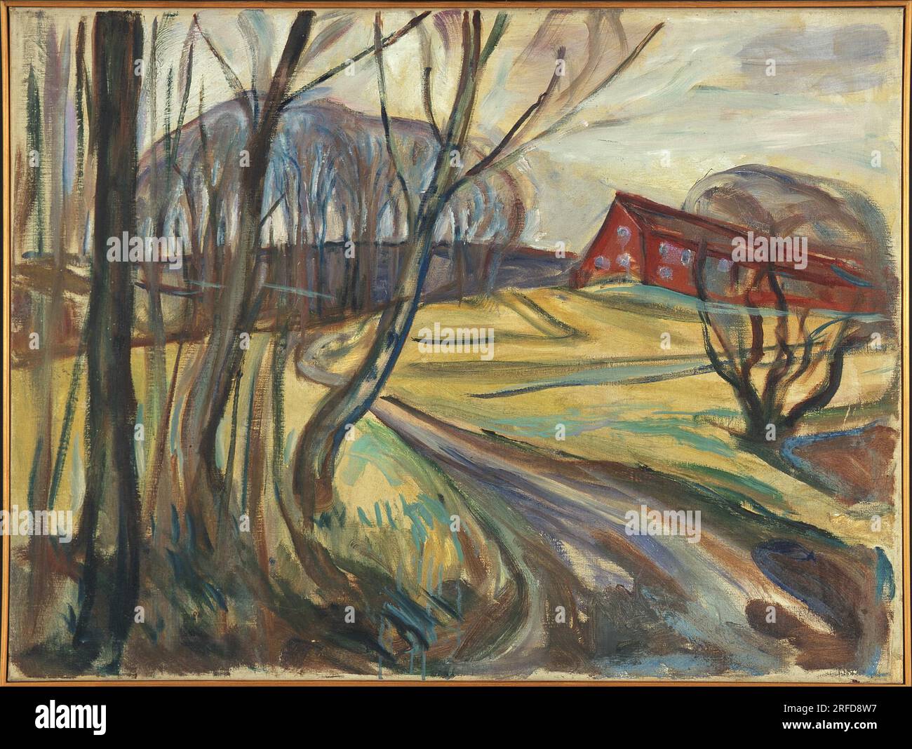 The Red House 1926 by Edvard Munch Stock Photo - Alamy