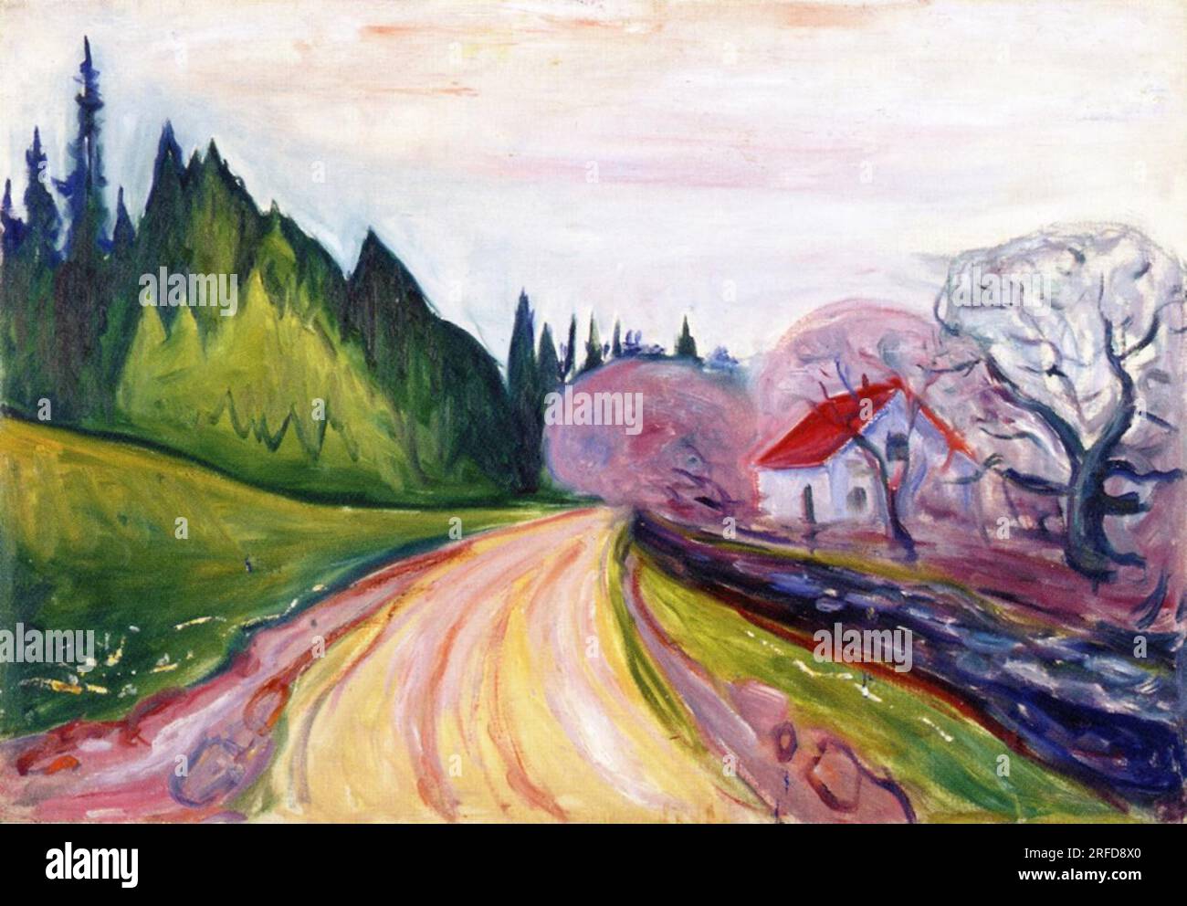 The Road to Borre 1905 by Edvard Munch Stock Photo - Alamy