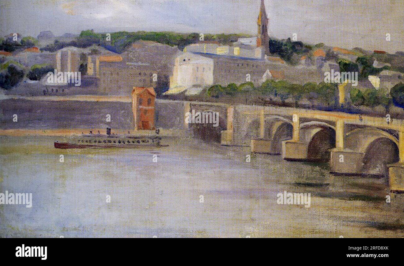 The Seine at Saint-Cloud 11 March 2022 by Edvard Munch Stock Photo - Alamy