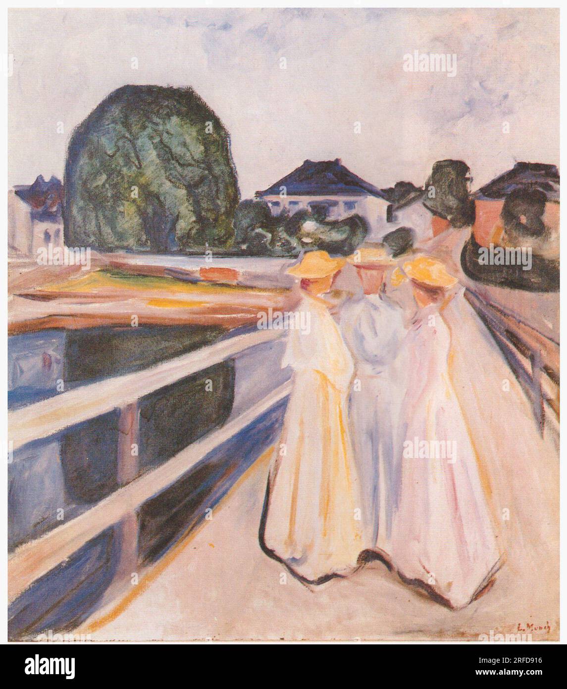 The Women on the Bridge 1903 by Edvard Munch Stock Photo - Alamy