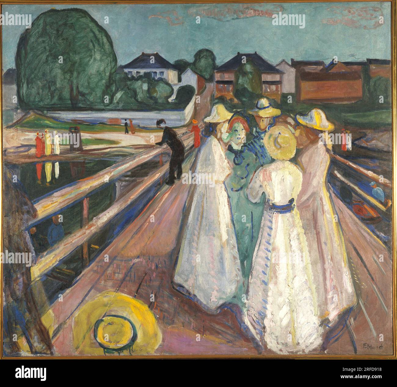The Women on the Bridge 1900s by Edvard Munch Stock Photo - Alamy