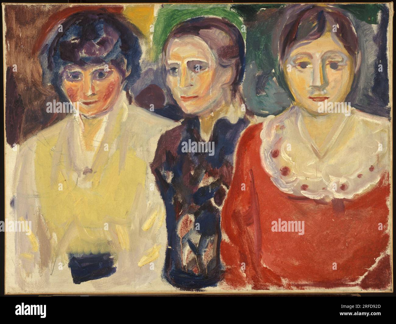 Three Women 1920s by Edvard Munch Stock Photo - Alamy
