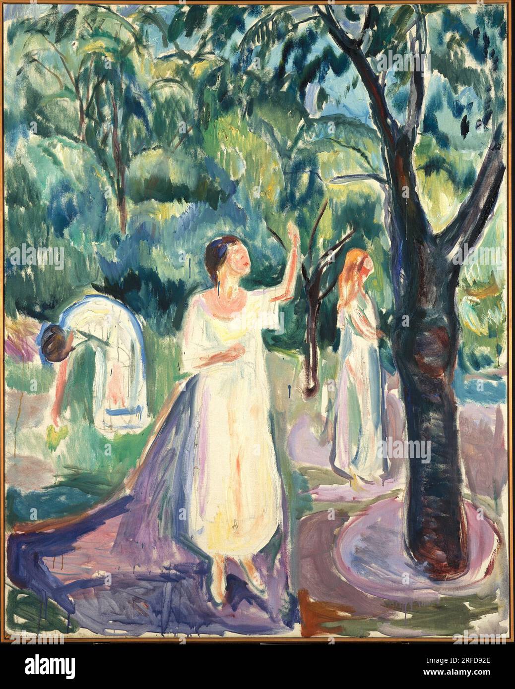 Three Women in the Garden 1926 by Edvard Munch Stock Photo - Alamy