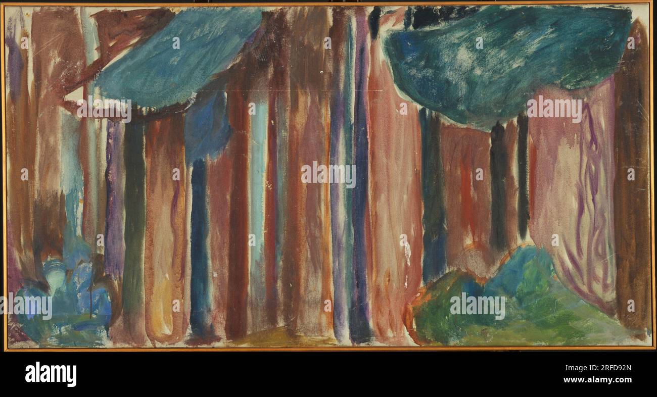 Tree Trunks 1920s by Edvard Munch Stock Photo - Alamy