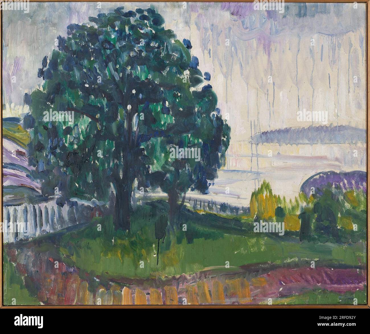 Trees by the Sea 1900s by Edvard Munch Stock Photo - Alamy