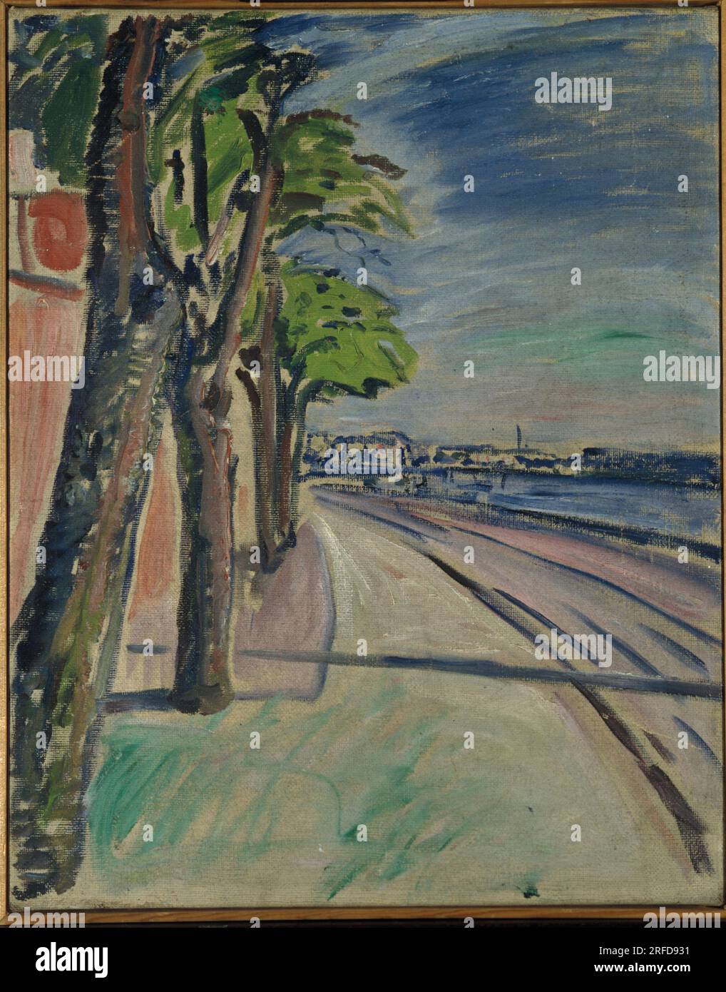 Trees by the Canal 1908 by Edvard Munch Stock Photo - Alamy