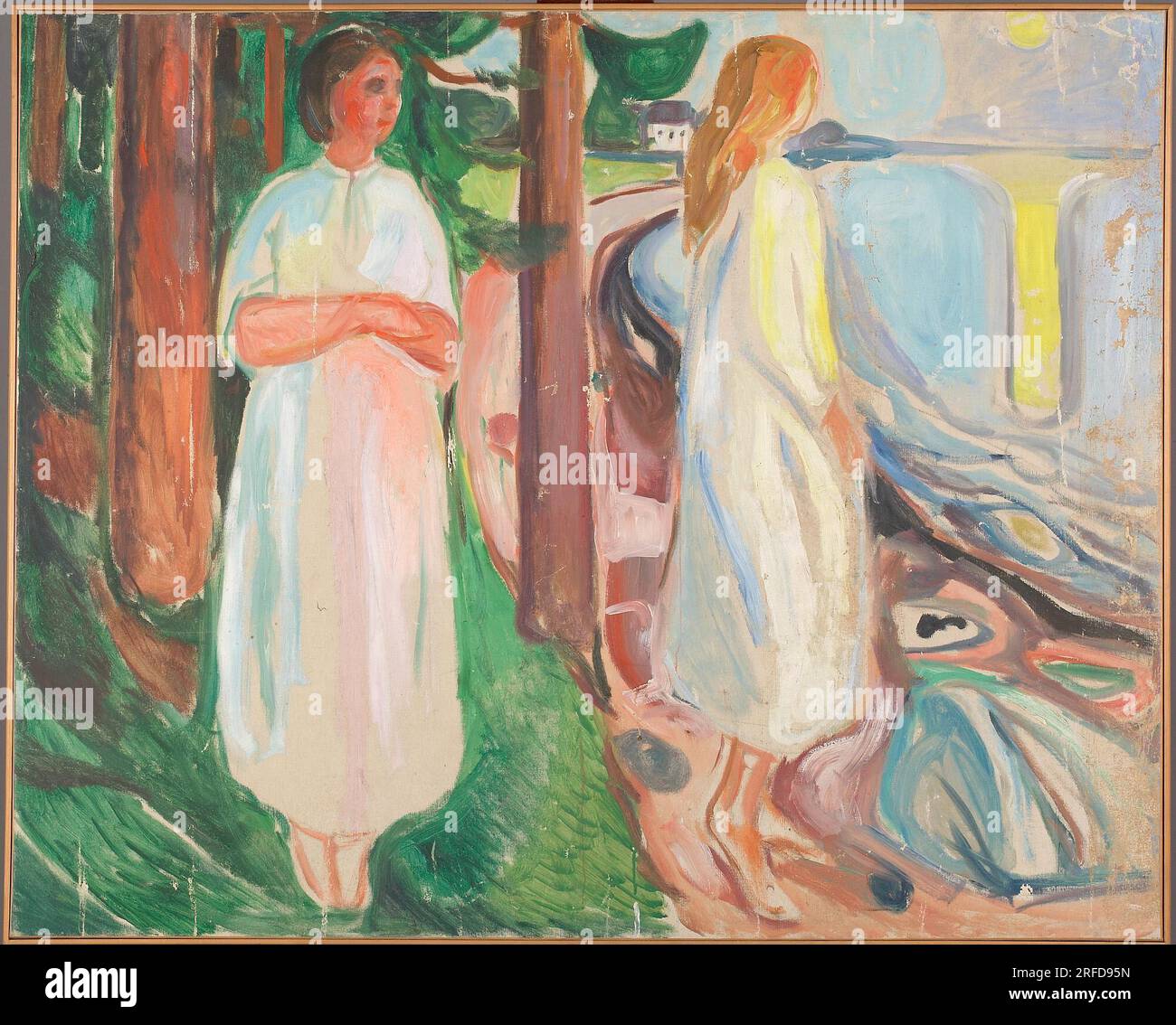 Edvard munch two women in hi-res stock photography and images - Alamy