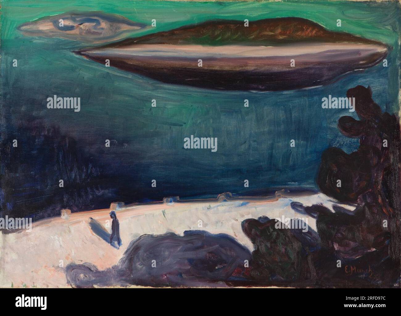 View from Nordstrand between 1900 and 1901 by Edvard Munch Stock Photo ...