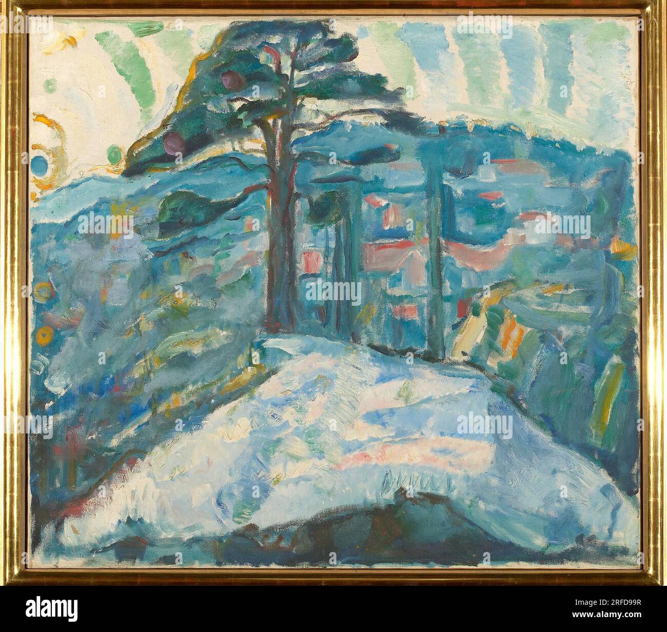Winter in Kragerø 1910s by Edvard Munch Stock Photo - Alamy