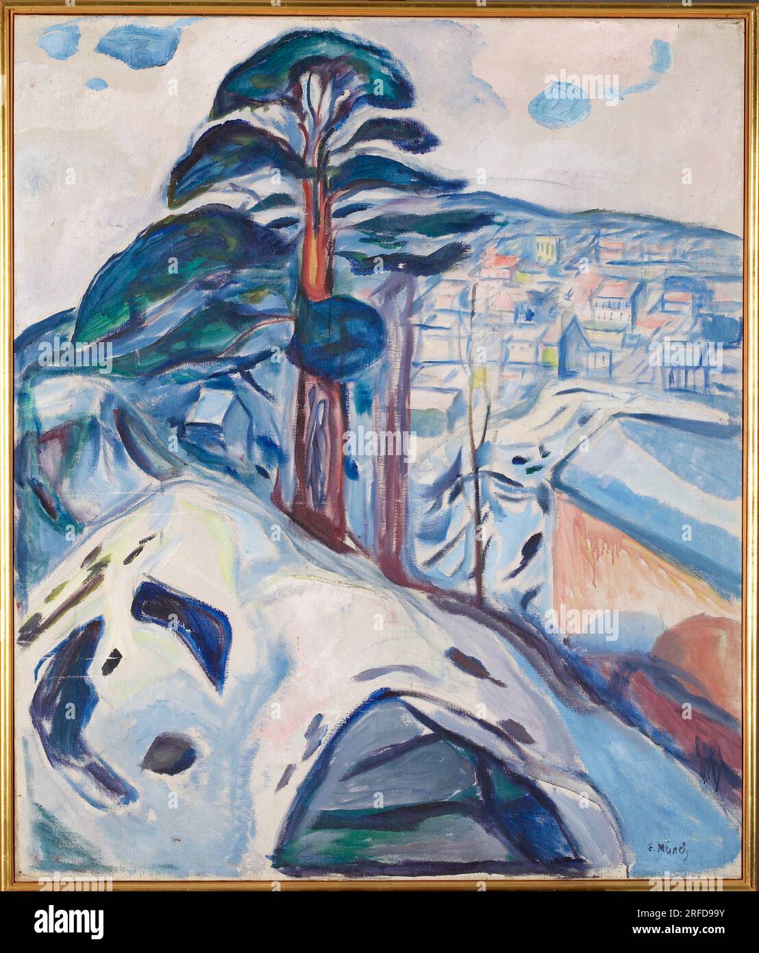 Winter in Kragerø 1916 by Edvard Munch Stock Photo - Alamy